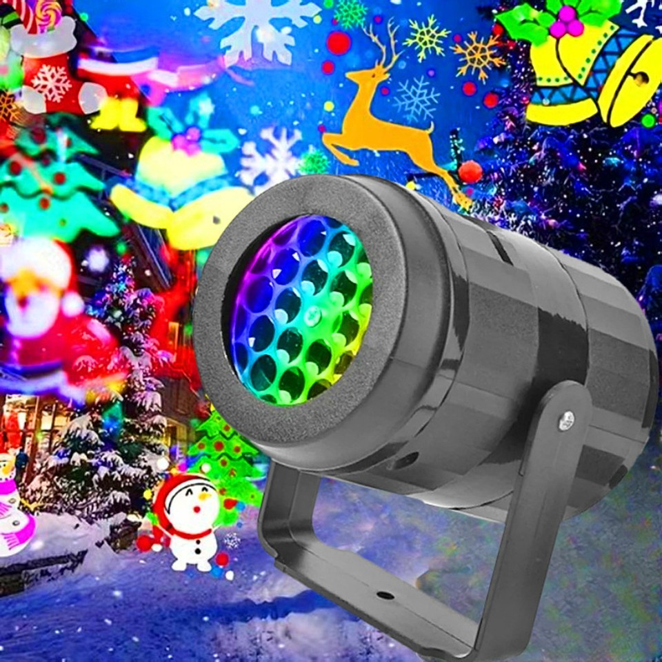 Christmas LED Projector Light Moving Outdoor Landscape Stage Xmas Lamp ...