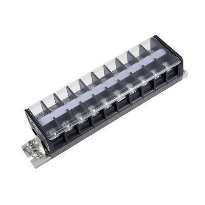 10 Positions Dual Rows 600V 30A Terminal Strip Blocks Barrier Screws ...