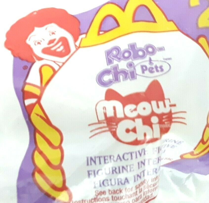 McDonalds Happy Meal 2000 Sega Robo-chi Pets Cat Robot Meow-chi Sealed ...