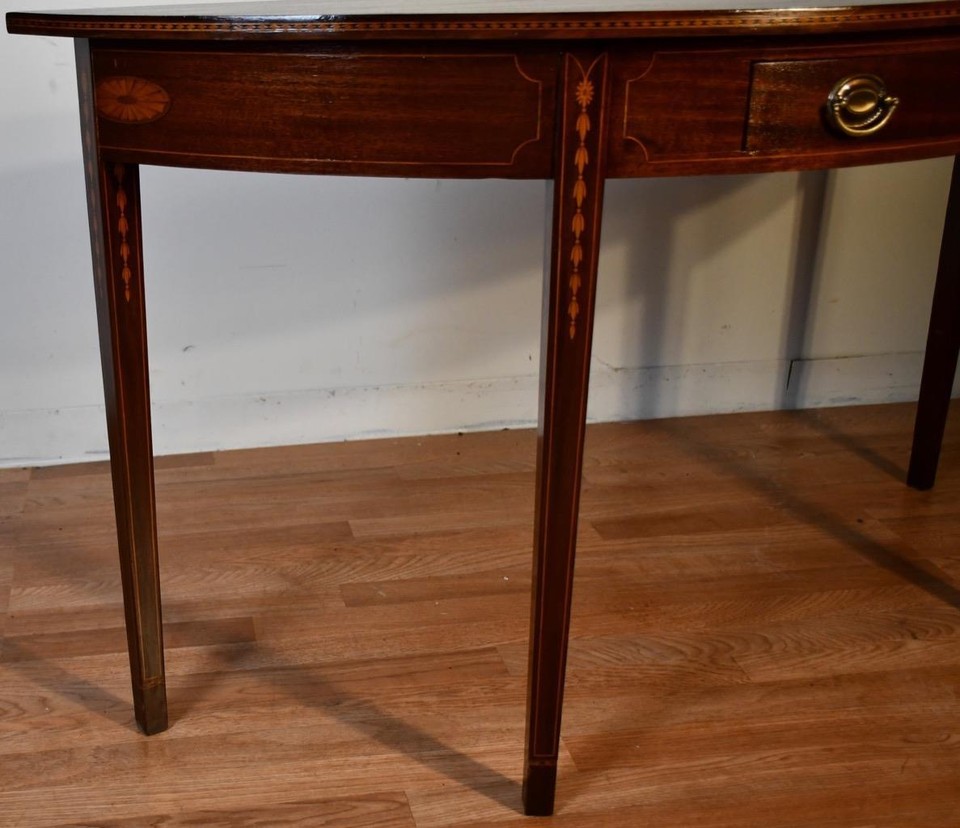 1910s Antique English Hepplewhite Mahogany inlaid console table | eBay