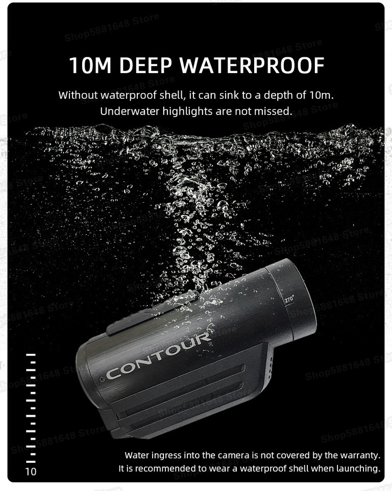 2160p HD Action Video Camera Contour 4K WI-FI HELMET SPORTS RECORDER W ...