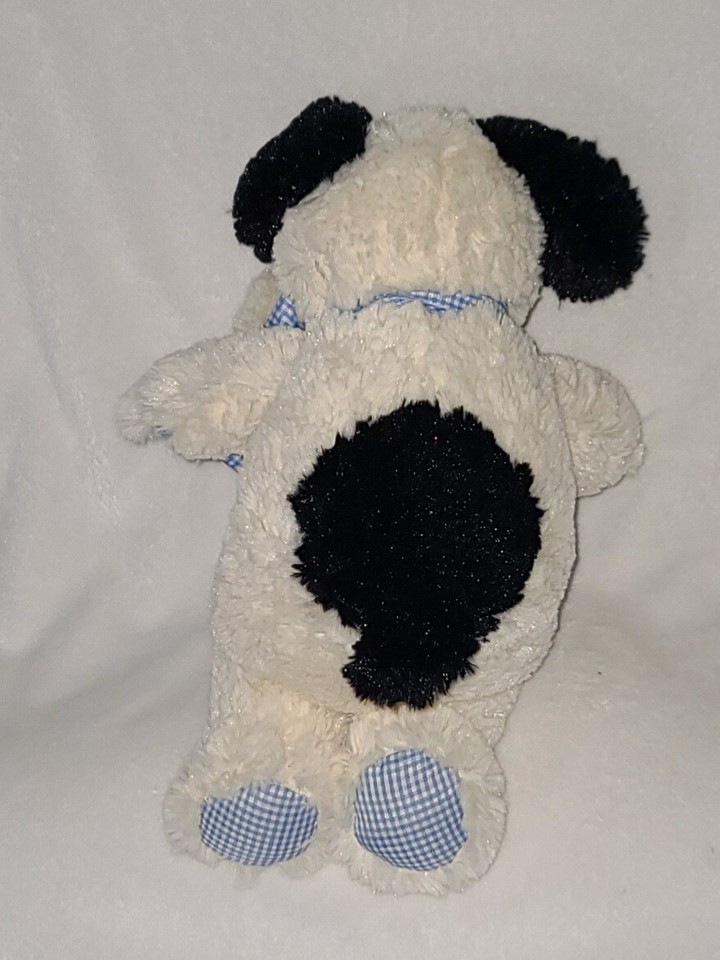 Animal Adventure Plush Puppy Dog Blue Gingham Paws Bow Stuffed Animal ...
