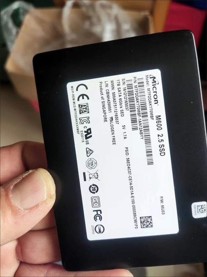 Micron M600 1TB 2.5'' SATA SSD 6G SED Solid State Drive Laptop Desktop ...