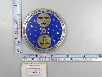 ORIGINAL REPLACEMENT MOON DIAL DUTCH CLOCKS 2 11/16” OR 6,8 CM ACROSS ...
