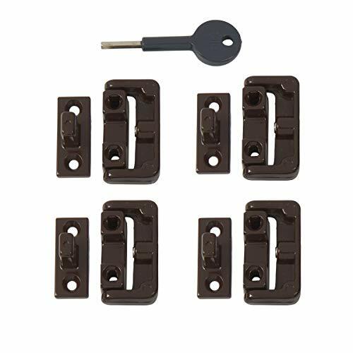 Yale V-8K101-4-BR Pivoted Window Lock, Keys Supplied, Brown Finish ...