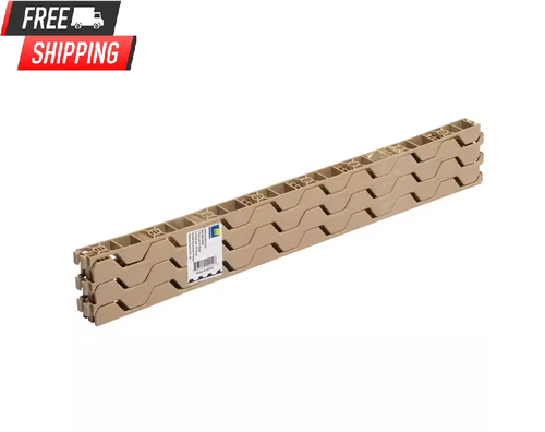 Suntuf 24 in. Horizontal Plastic Beige Finish Roof Closure Strips (6 ...