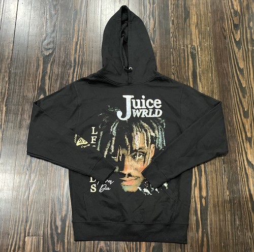 Juice Wrld Legends Never Die Hoodie Men’s Small Black Cotton Polyester ...