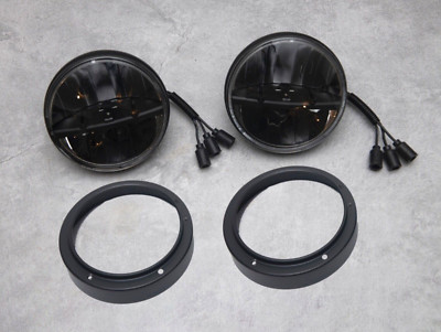 HUMVEE M998 LED HEADLIGHTS PAIR w Ring HUMMER H1 | eBay