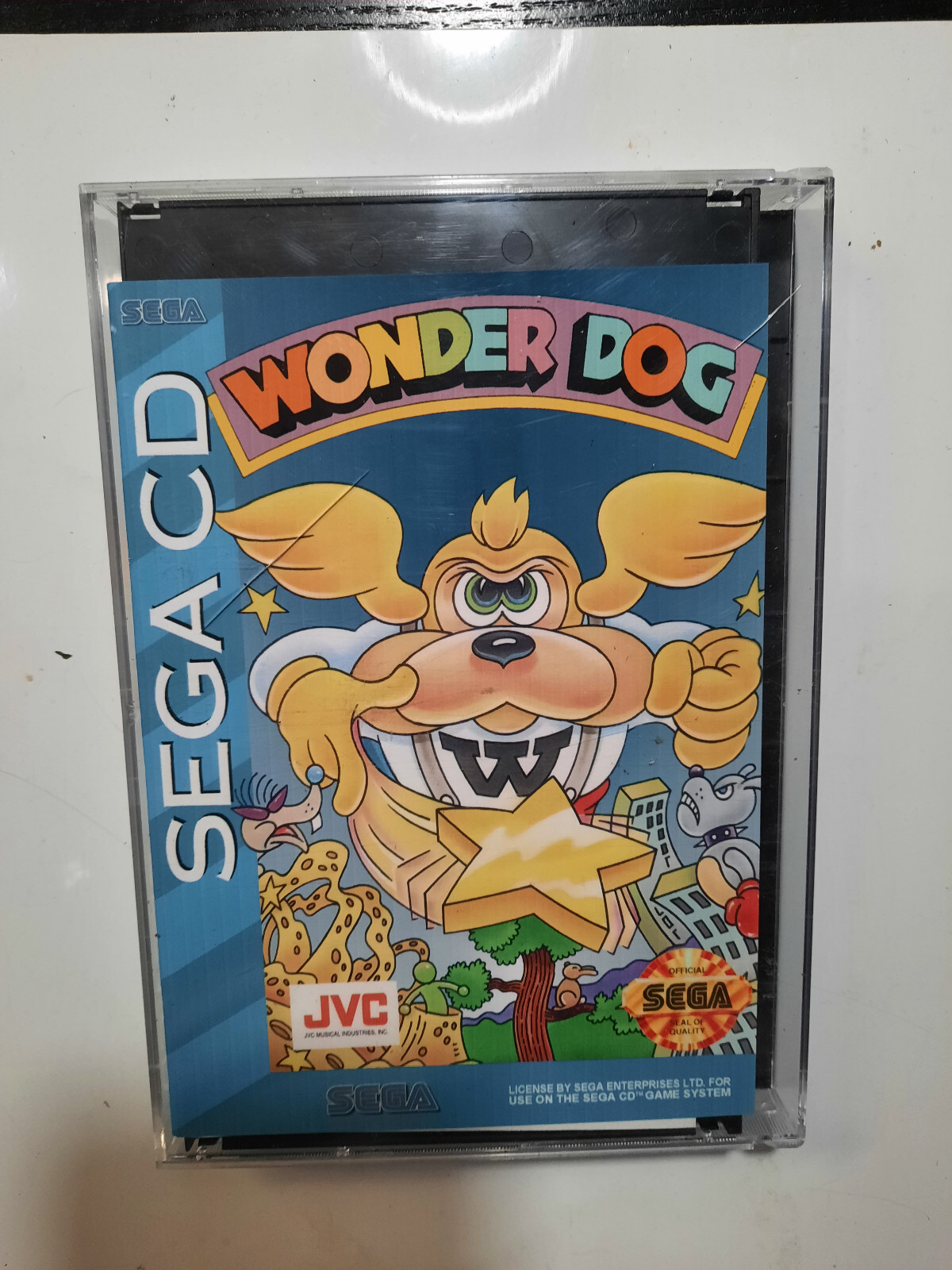 SEGA CD "Wonder Dog" Red Version 1992 w/"Green Manual" in Case! JVC ...