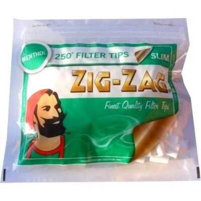 2 Bags 500 Zig Zag Filters Menthol Slim 6mm Zig-Zag Rolling Filter Tips Size | eBay UK