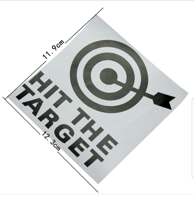 Hit The Target Removable Waterproof Toilet Sticker Joke Wall Decor ...