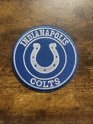 NFL Indianapolis Colts 3" Round Iron/Sew On Embroidered ClothingPatch ...