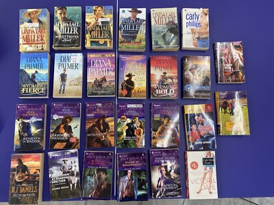 Lot Of 24 Romance Books Linda Lael Miller Diana Palmer Carly Phillips ...