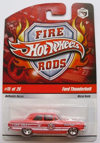 2009 Hot Wheels Fire Rods Ford Thunderbolt Red 5SPs | eBay