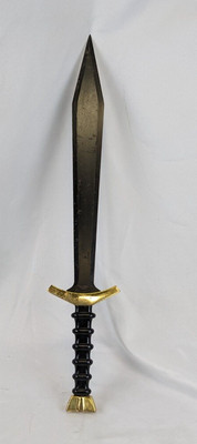 Bud K Stainless Steel Handmade Black Short Sword Fantasy Display 26" | eBay