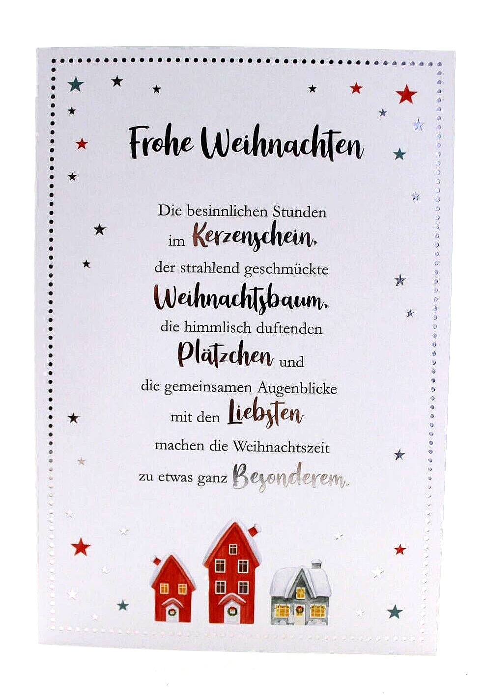 Weihnachtskarte mit Text Merry Christmas card Karte Weihnachten ...