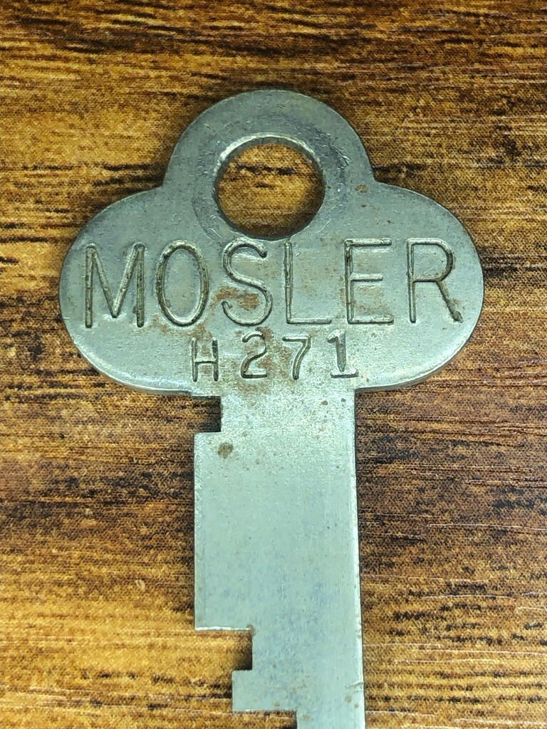 Vintage Safe Deposit Box Key H271 Mosler 2" #13 | eBay