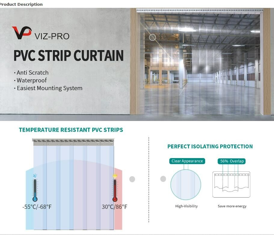 6PCS Freezer Strip Door Curtain PVC Curtain Strip for Freezers Coolers ...