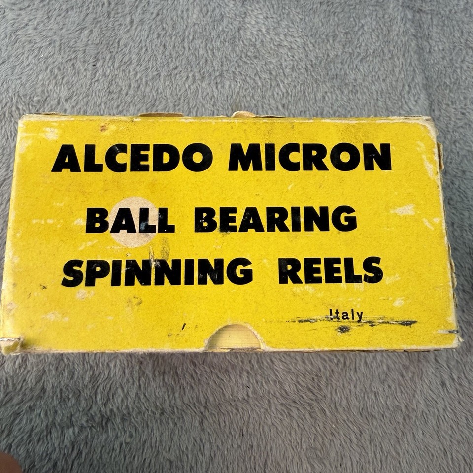 Vtg Alcedo Micron Spinning Fishing Reel w Box Italy DB257 | eBay