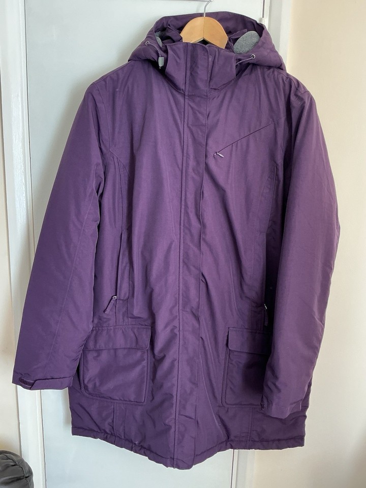 Lands' End Squall Coat Jacket Women’s Size XL 18/20 Purple | eBay UK