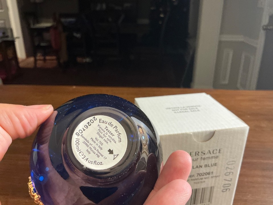 VERSACE DYLAN BLUE PERFUME EDP 3.4 OZ / 100 ML Tester Full, No Cap | eBay