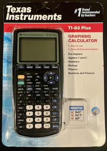 Texas Instruments TI-83 Plus Black Graphing Calculator New In Box ...