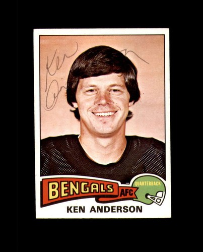 Ken Anderson Hand Signed 1975 Topps Cincinnati Bengals Autograph | eBay