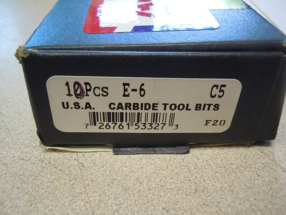 E-6 C5 Brazed Carbide Tool Bit AMERICAN CARBIDE TOOL Lot of 10 | eBay