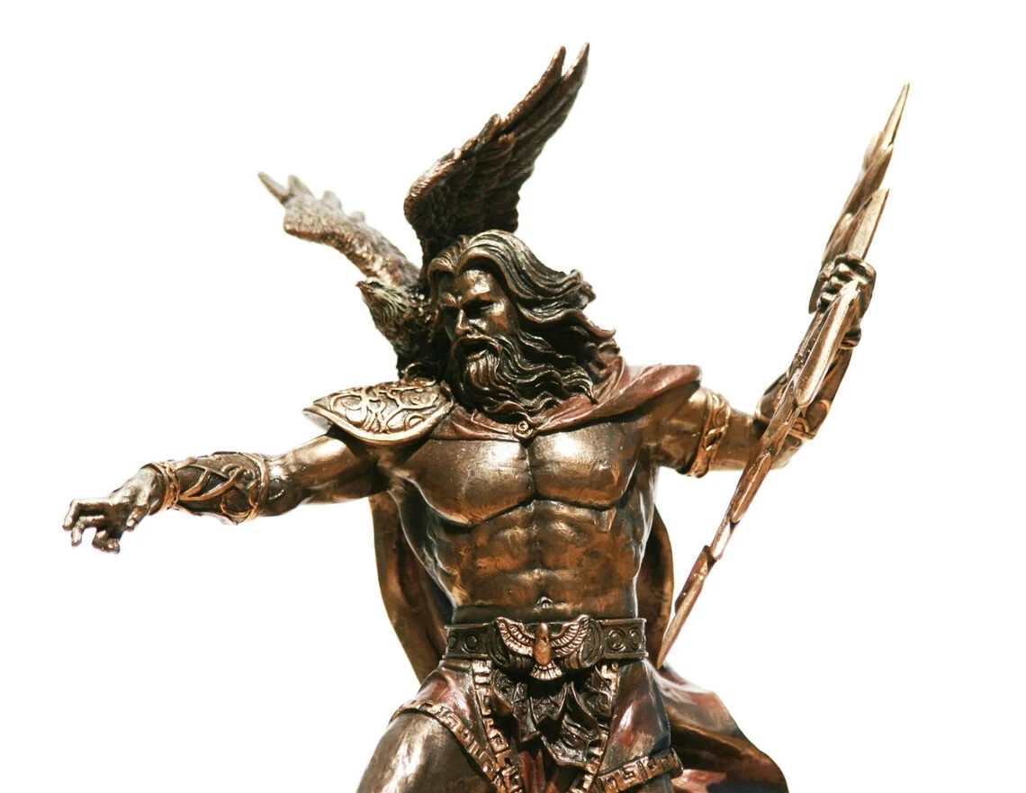 Jupiter Roman God Statue Zeus Jupiter King Of Gods & Sky With