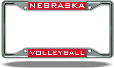 Nebraska Huskers VOLLEYBALL License Plate Frame | eBay