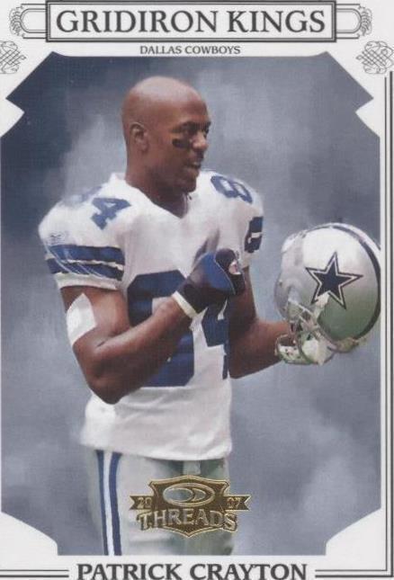 2007 Donruss Threads - Pro Gridiron Kings Patrick Crayton #PGK-33 for ...