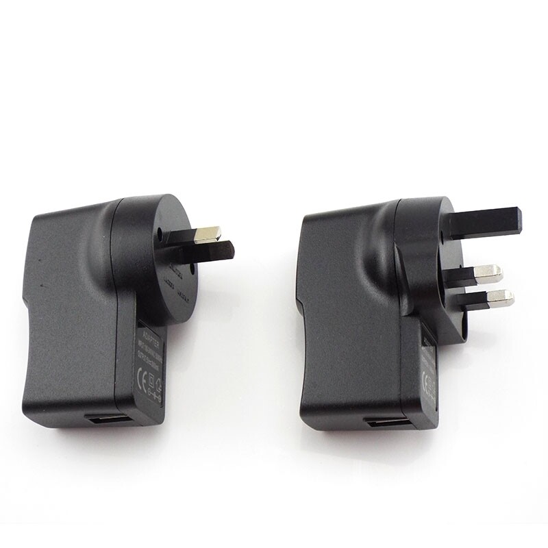 UK plug 100V-240V AC to USB Port DC Power Supply 5V 1A 2A 3A Adapter ...