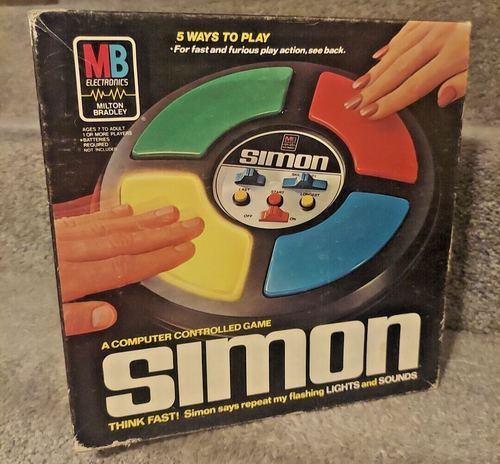 Vintage 1978 SIMON Milton Bradley Computer Controlled Game Retro Gaming ...