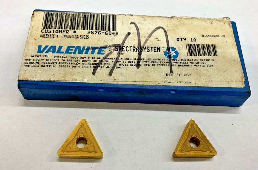 (7 PCS) VALENITE TNMG 544GR GRADE: SV235 CARBIDE INSERTS | eBay