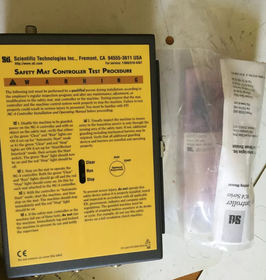 NEW STI MC4-5006-CX1,82396-5006,28498-0010 SAFETY MAT CONTROLLER 24VDC ...