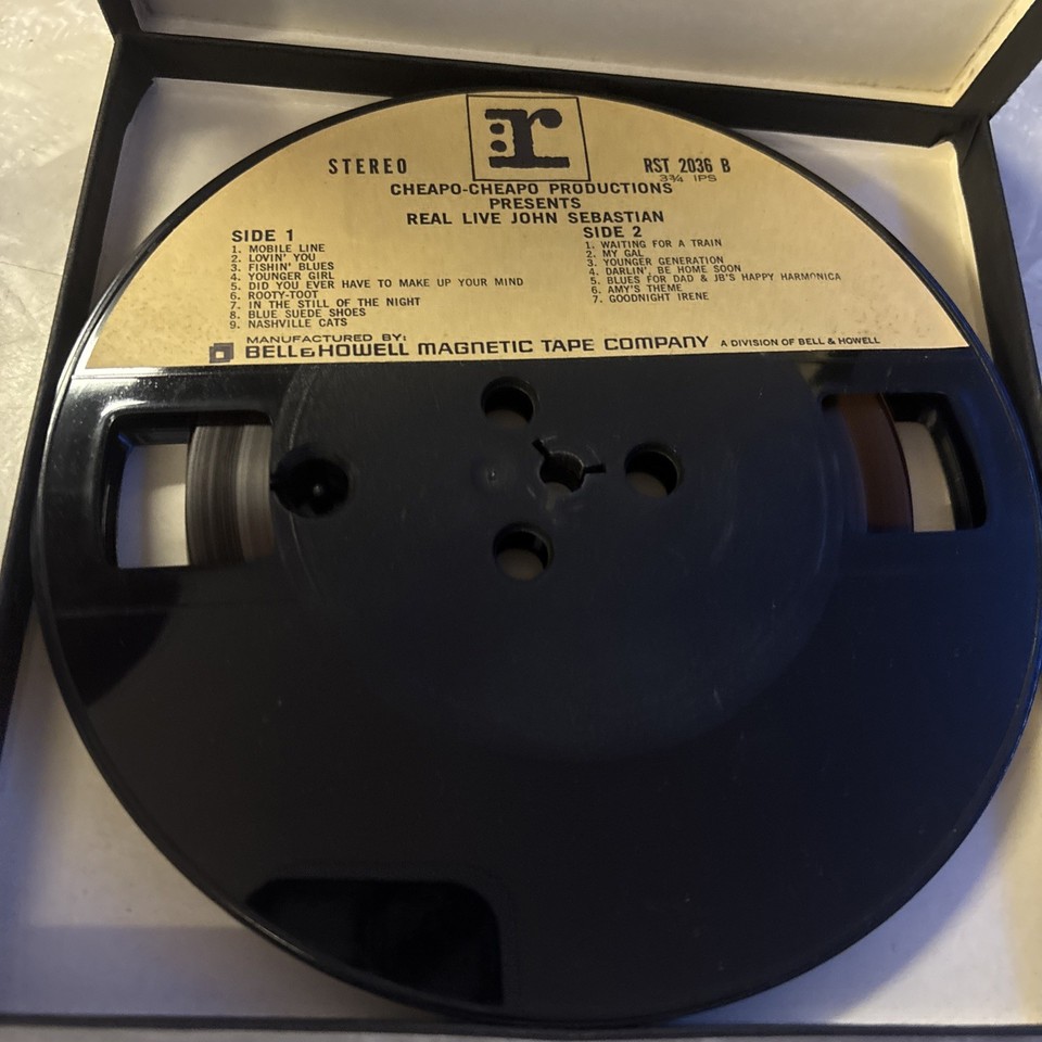 Reel to Reel REAL LIVE JOHN SEBASTIAN Cheapo-Cheapo Productions RST ...