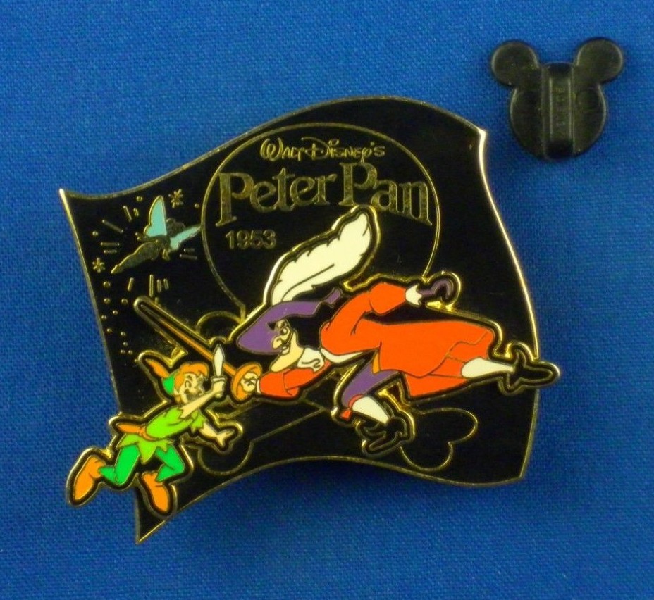 Peter Pan Sword Fighting Captain Hook History of Art LE-2900 Pin ...