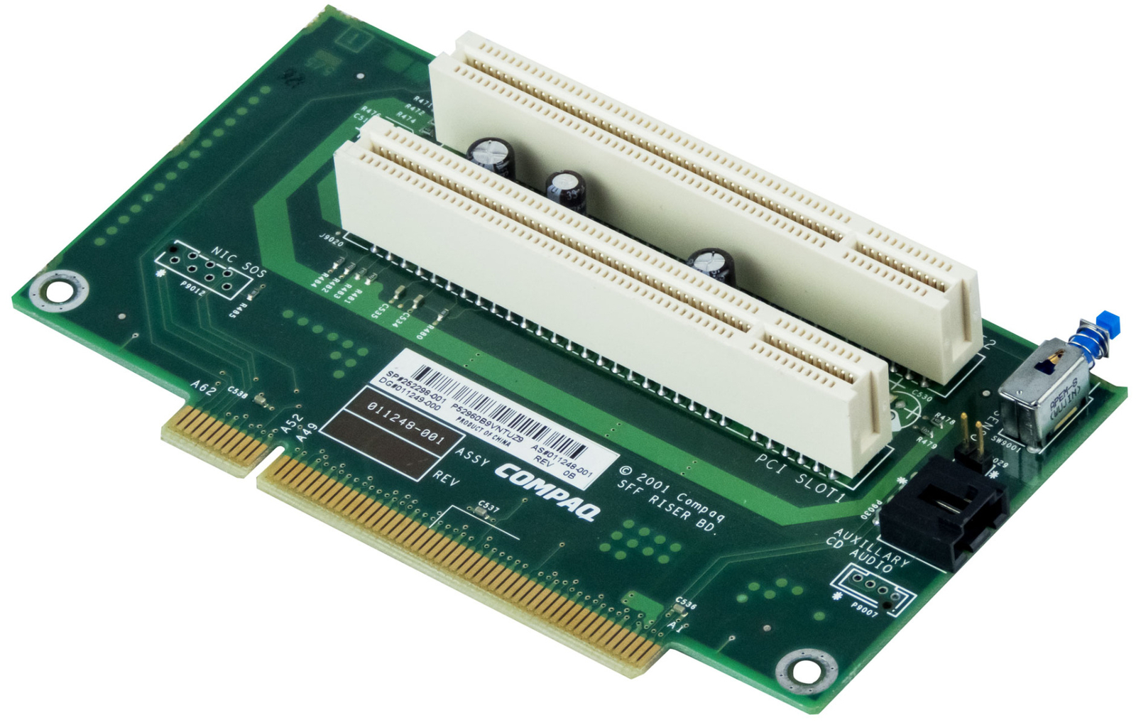 COMPAQ 252298-001 RISER CARD 2x PCI Evo D300 D500 D510 for sale online ...