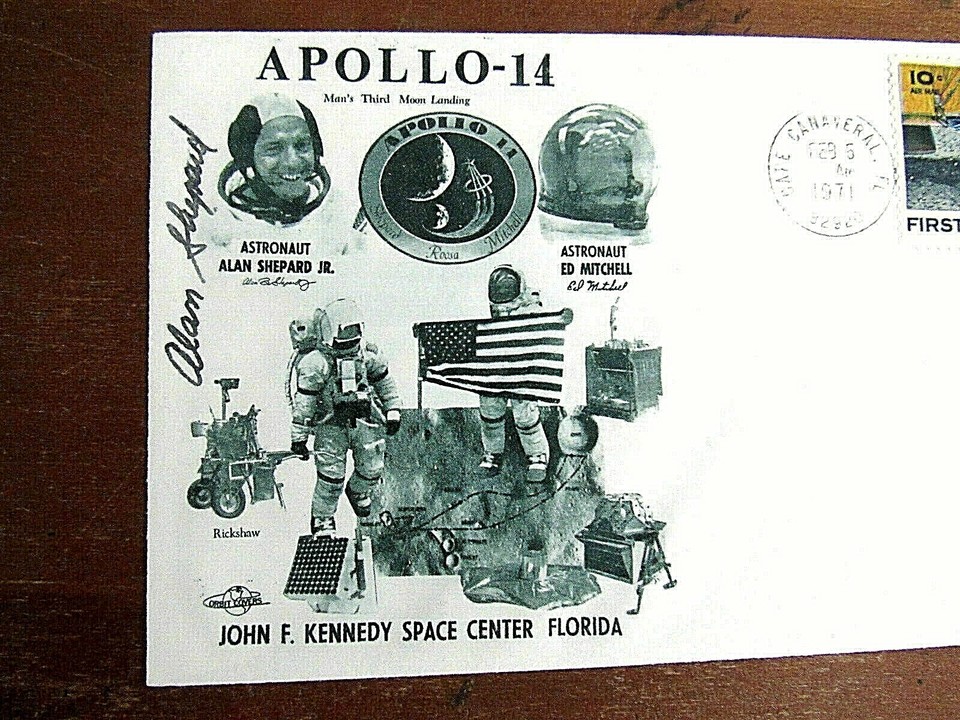 Apollo 14 Astronaut Alan Shepard Signed Postal Cover, First American In ...