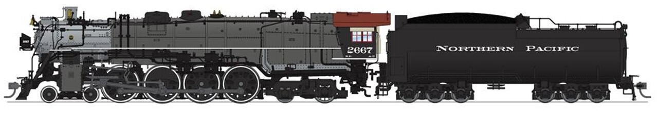 Broadway Limited HO Class 4-8-4 Northern Northern Pacific NP #2667 DCC ...