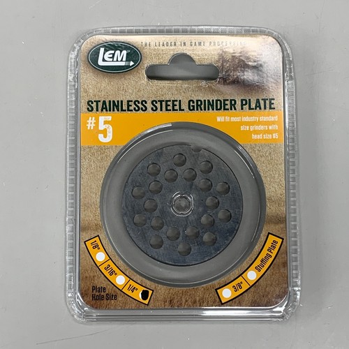 #5 LEM Stainless Steel Grinder Plate 1/4" 6mm for sale online | eBay ...