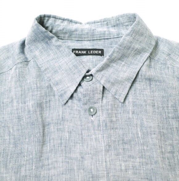 FRANK LEDER Germany Switch Linen Shirt 0126018 S blue Long FRANK LEDER Germany Switch Linen Shirt 0126018 S blue Long