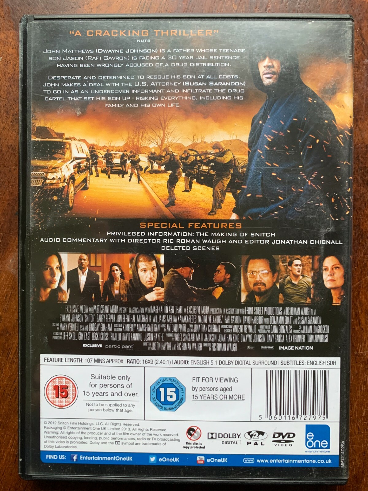 Snitch Dvd Cover