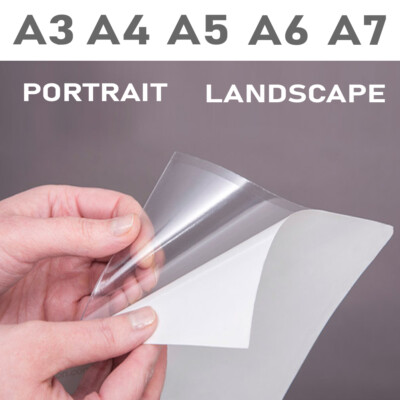 Self Adhesive Pockets, Display Pockets Sticky Back, A7, A6, A5, A4, A3 ...