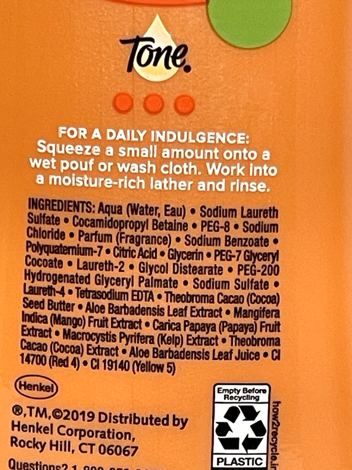 Tone Soap Island Vibes & Mango Splash Body Wash Replenishing ...