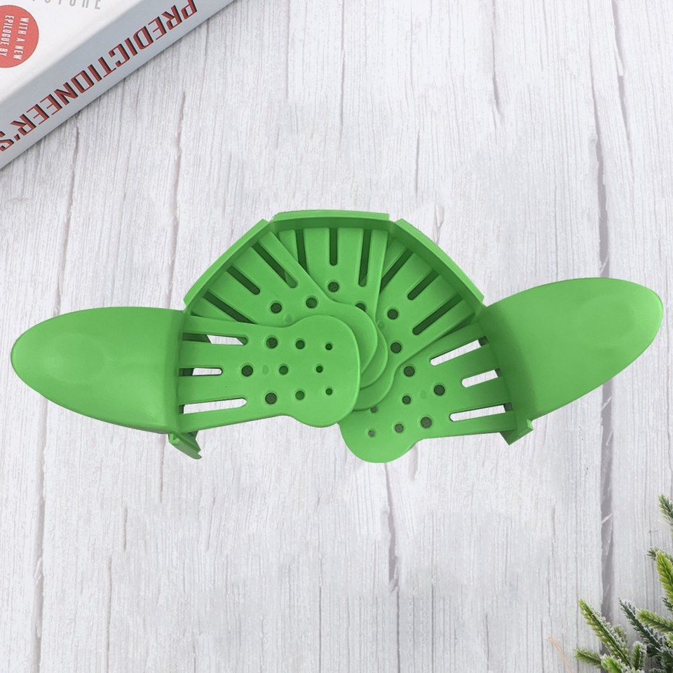 Silicone Pot Filter Drain Strainer Pans Round Rim Deflector Soup Funnel ...