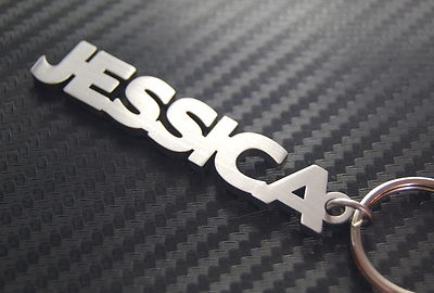 JESSICA Keyring Keychain Key Fob Name Stainless Steel Gift | eBay