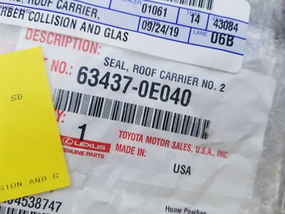 TOYOTA OEM Highlander Roof Rack Rail Luggage Carrier-Side Rail ...