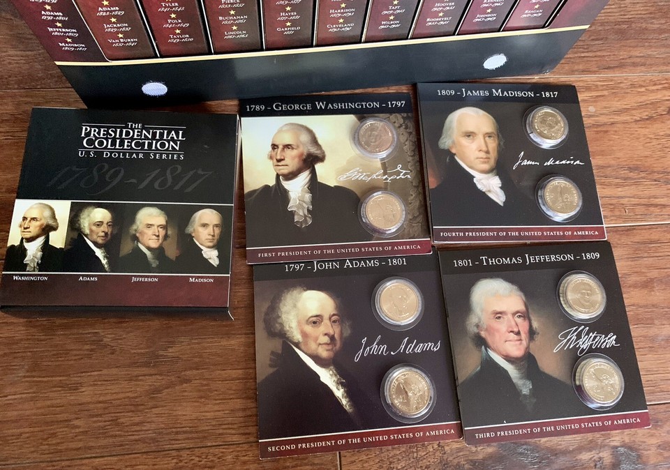 The Presidential Collection US Dollar Series Cards & Coins: 1 to 44 ...