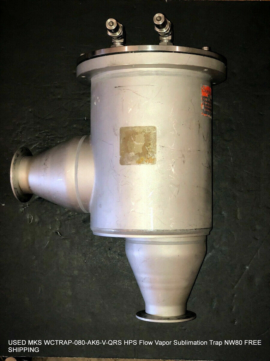 USED MKS HPS WCTRAP-080-AK6-V-QRS Flow Vapor Sublimation Trap NW80 FREE ...